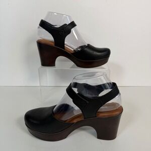 boc | Shoes | Born Concept Black Mary Jane Clog Chunky Platform Heel ...